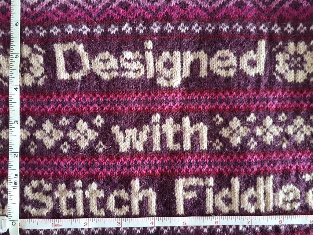 Calculate chart/project size | Stitch Fiddle